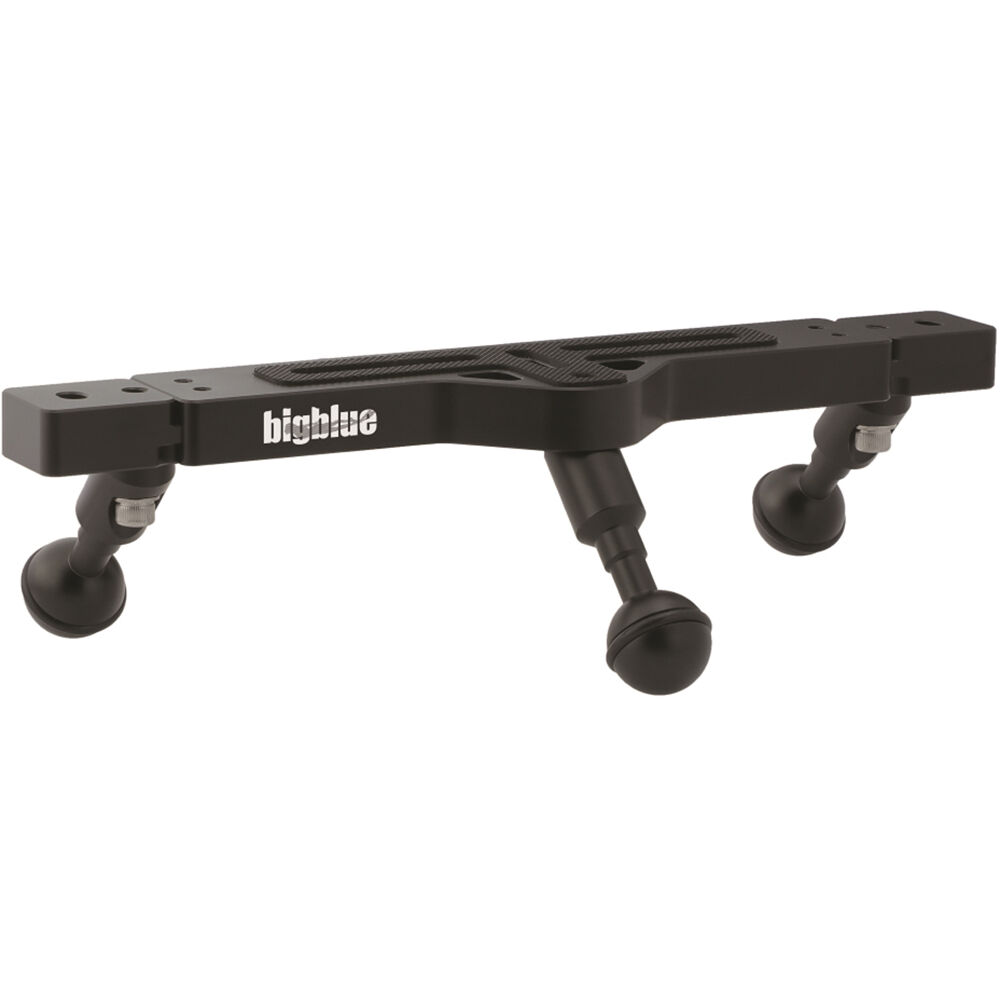 Bigblue Mounting Plate with Three 1" Ball Mounts TRIPODPLATE-EXT