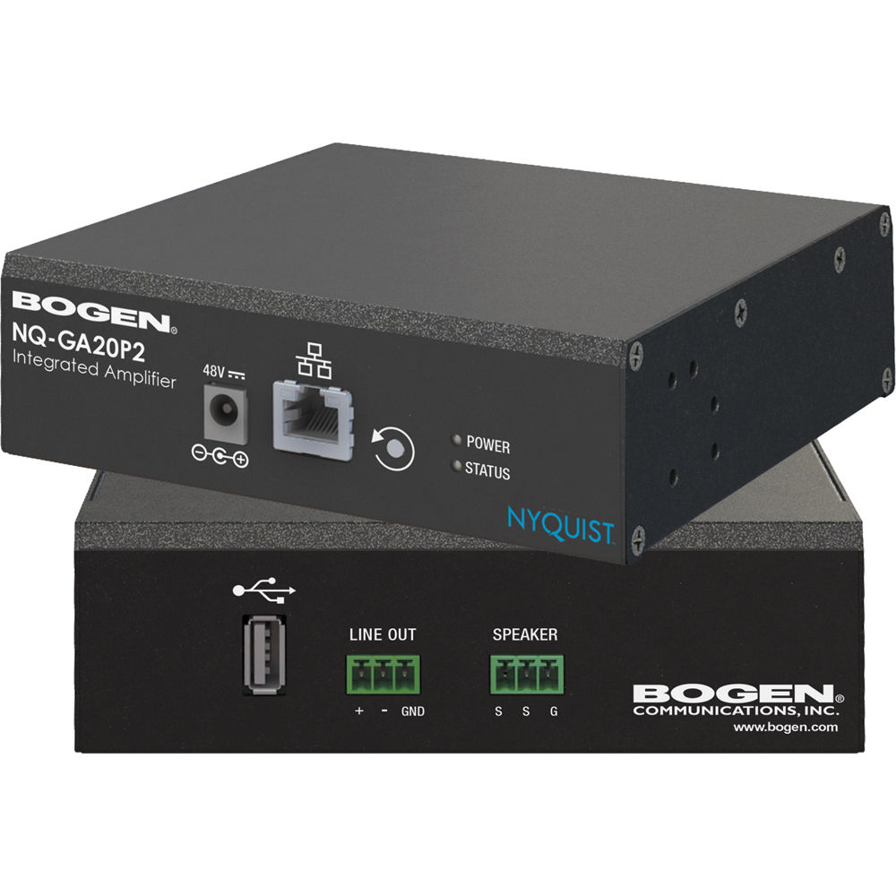 Bogen Nyquist 20W PoE+ Plenum-Rated Integrated Amplifier