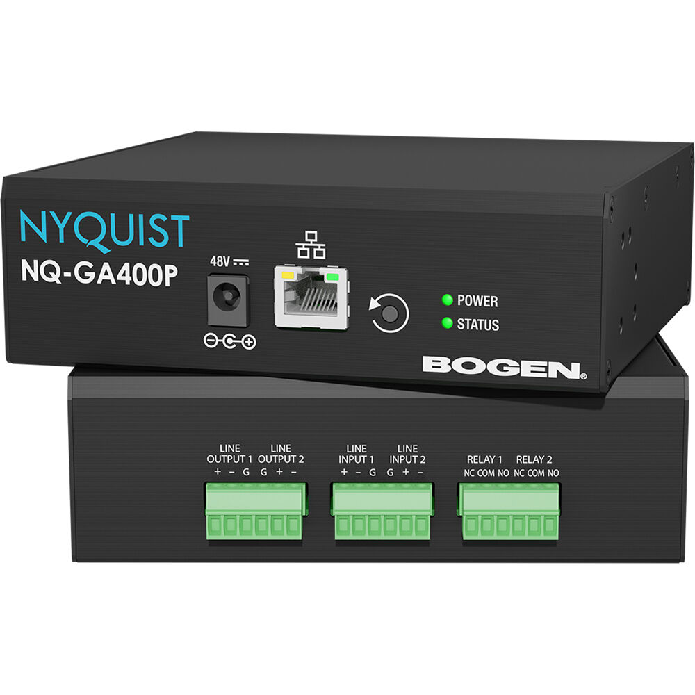 Bogen Nyquist 2-Channel AoIP Gateway Network NQ-GA400P B&H Photo