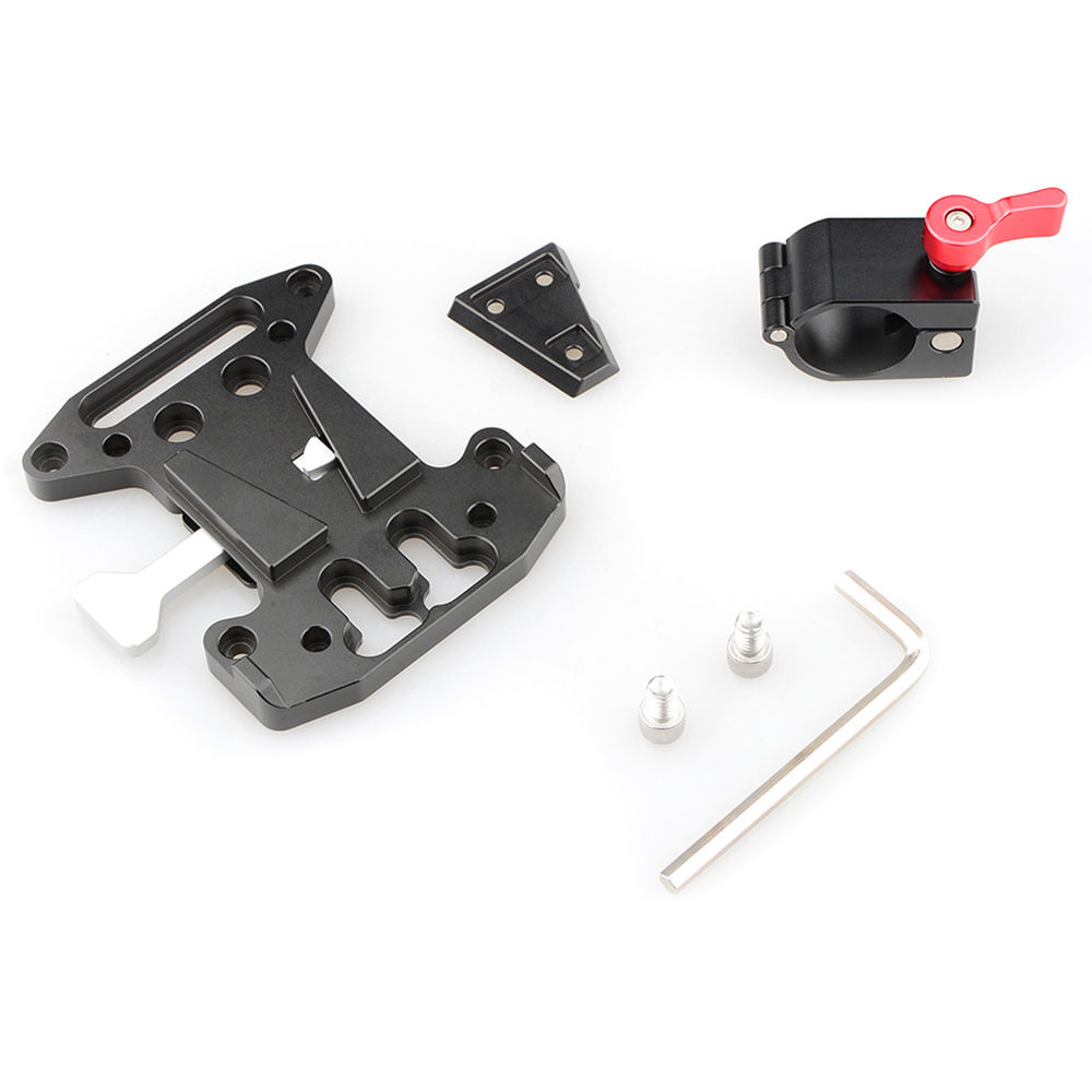 CAMVATE Quick Release V-Mount Plate with DJI 25mm Tube Clamp