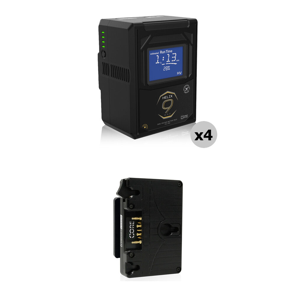 Core SWX 4 x Helix Max 98Wh Batteries & ARRI ALEXA 35 Battery