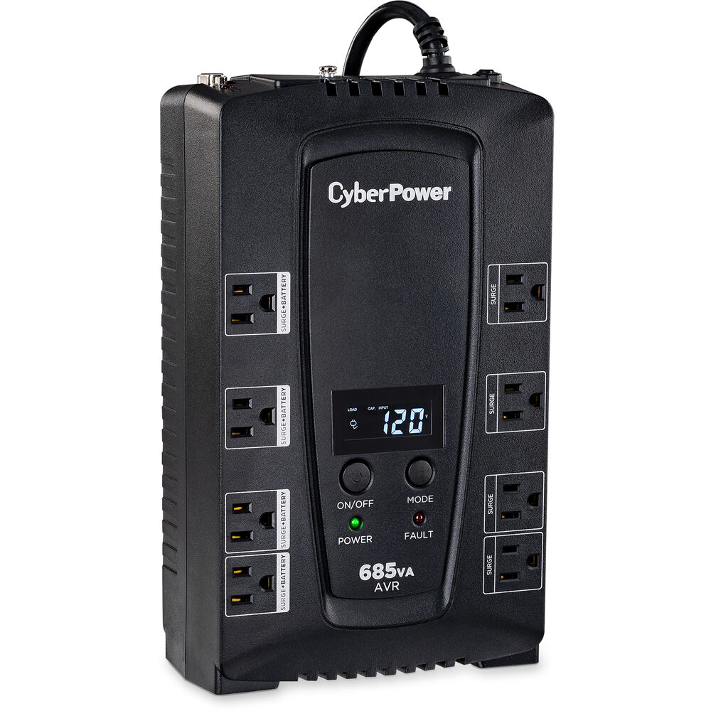 CyberPower CP685AVRLCD Intelligent LCD UPS (685VA) CP685AVRLCD