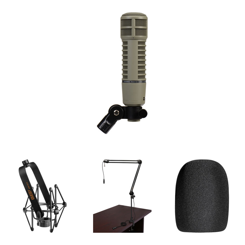 Electro-Voice RE20 Dynamic Microphone Broadcaster Kit (Fawn