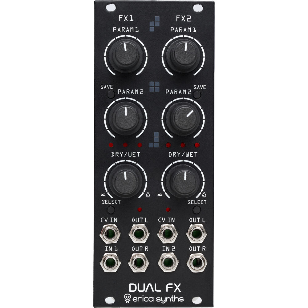 Erica Synths Dual FX Eurorack Module (10 HP) 4751030821702 B&H