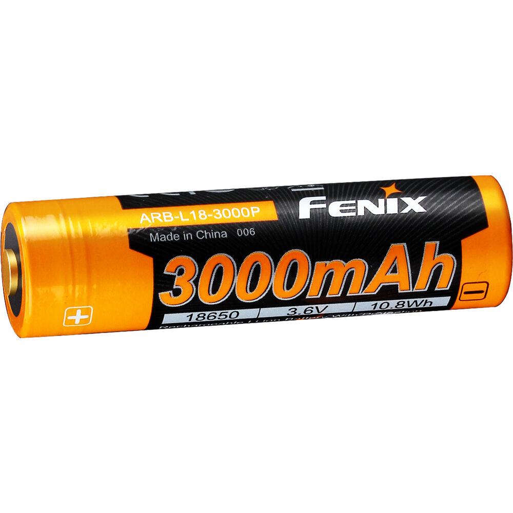 Fenix Flashlight 18650 Rechargeable Lithium-I ARB-L18-3000P B&H
