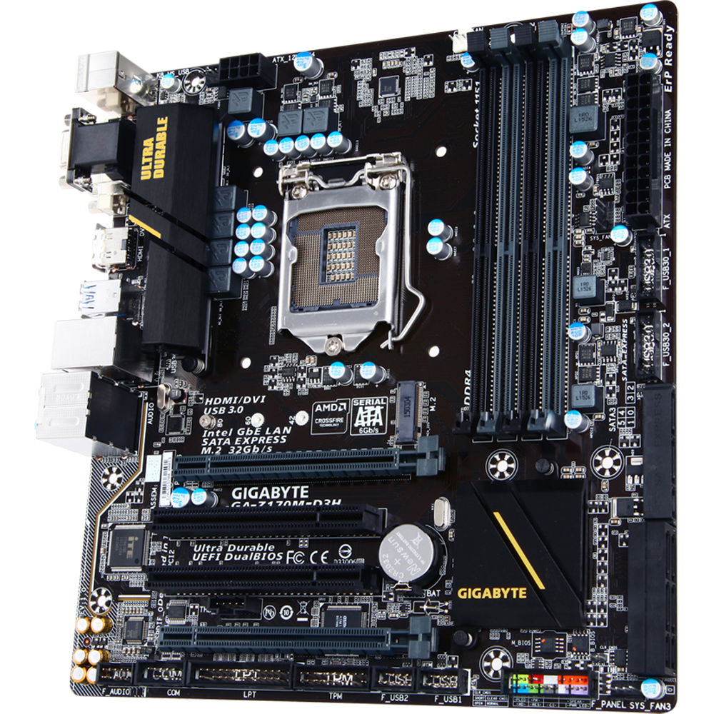 Gigabyte GA Z170M D3H LGA 1151 Micro ATX Motherboard