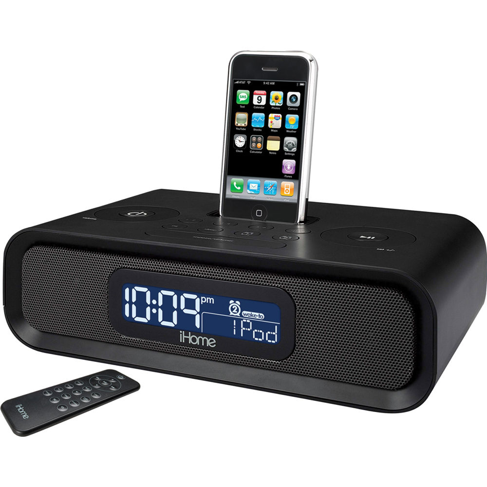 IHome IP98 Dual Alarm Clock Radio IP98 B H Photo Video IHome IP98 Dual Alarm Clock Radio IP98 B H Photo Video