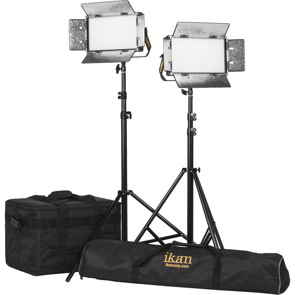 ikan Lyra Half x 1 Bi-Color 2-Point Soft Panel LED LB5-2PT-KIT