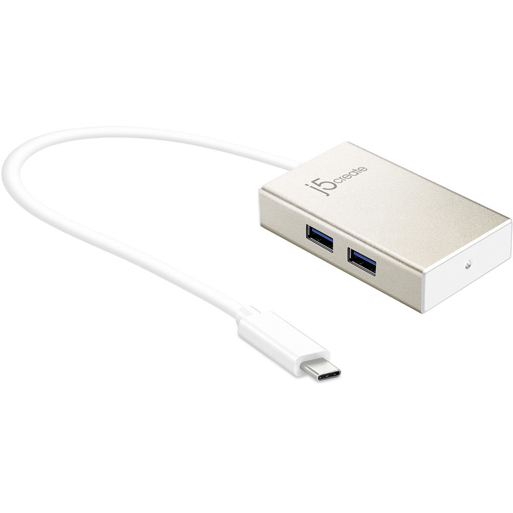 j5create 4-Port USB 3.1 Gen 1 Type-A Hub with USB Type-C JCH343