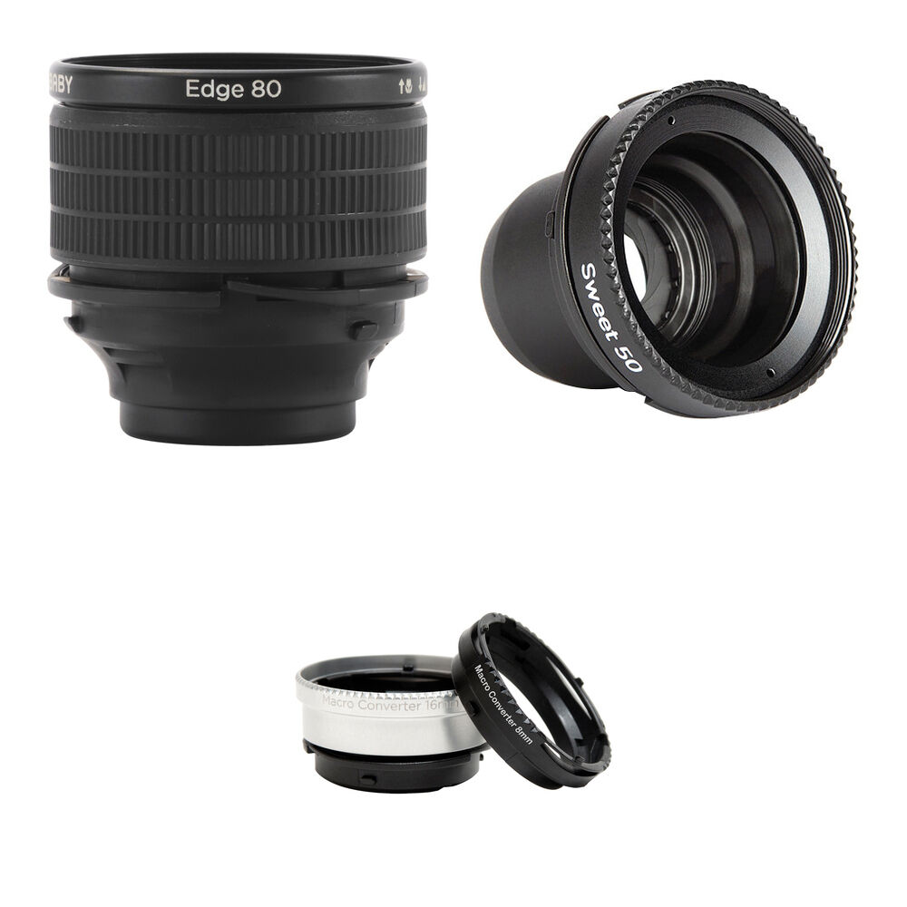 Lensbaby Edge 80 and Sweet 50 Optics with Macro Converter