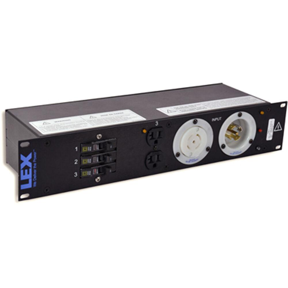 Lex Products 30A Enclosed 2RU Rack with L21-30 to PRM2IN-7CC B&H