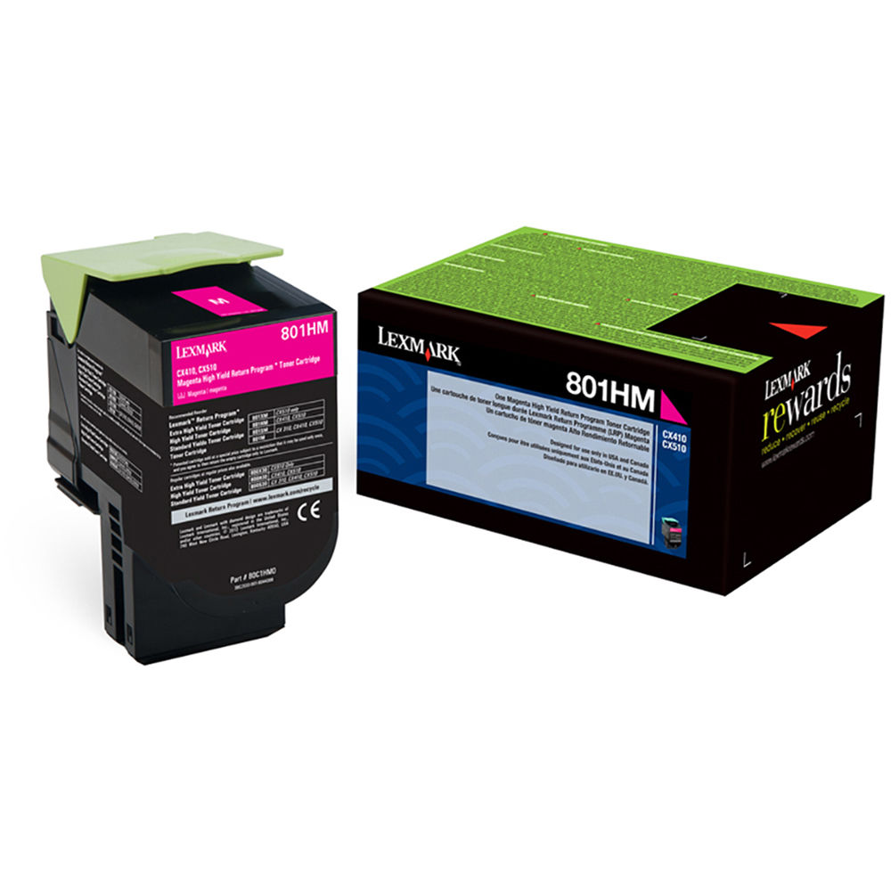 Lexmark CX410 & CX510 Magenta High-Yield Return Program 80C1HM0
