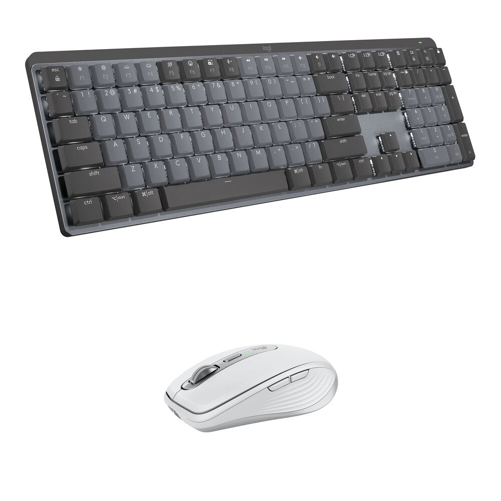Logitech MX Wireless Mechanical Keyboard & Anywhere 3S Mouse Kit
