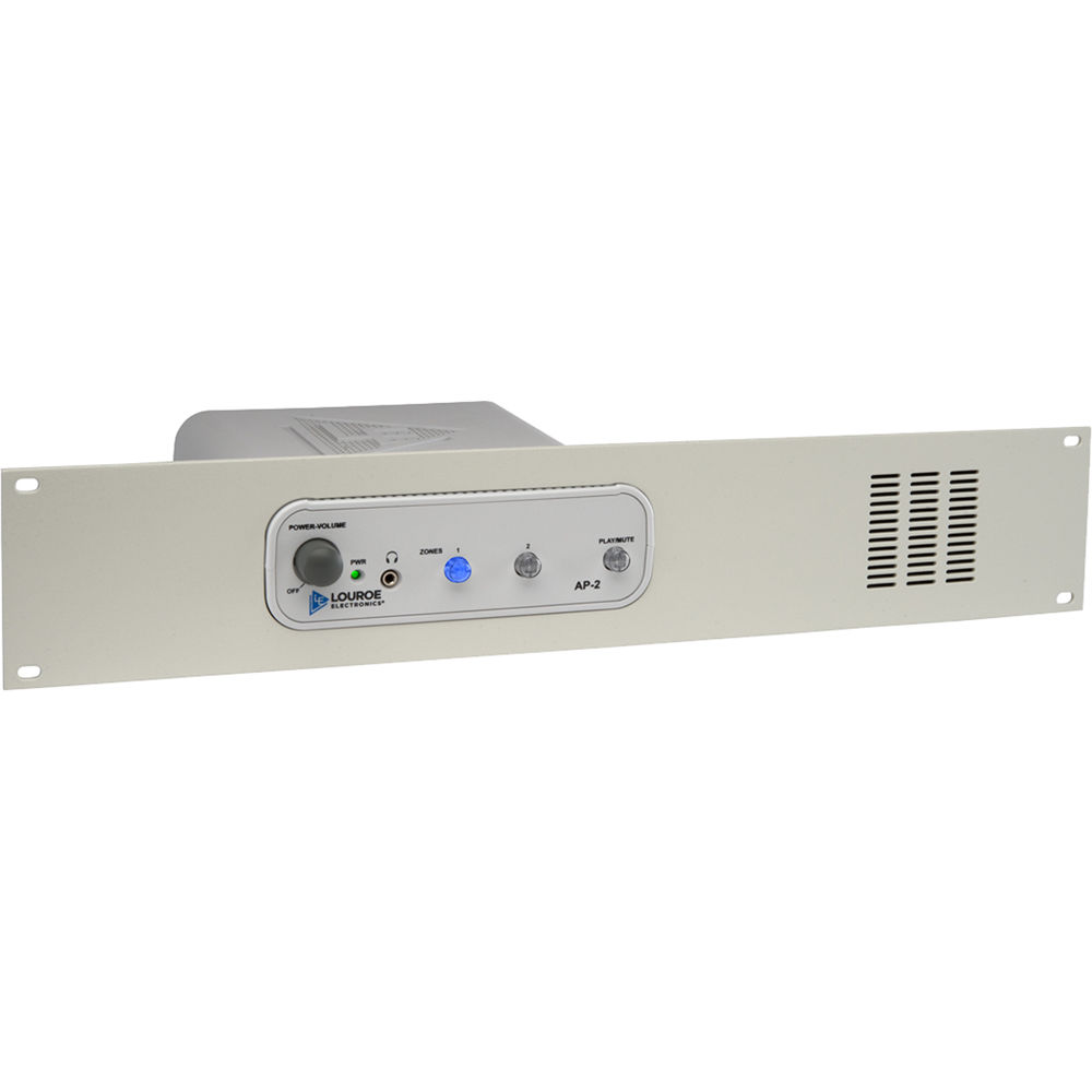 Louroe AP-2 2-Zone Audio Monitoring Base Station with Rack