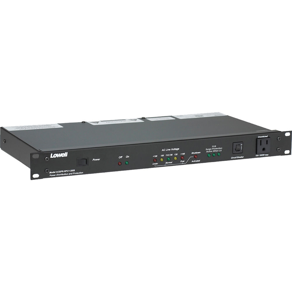 Lowell Manufacturing Power Panel-20A, 6-Switch ACSPR-RPC1-2009