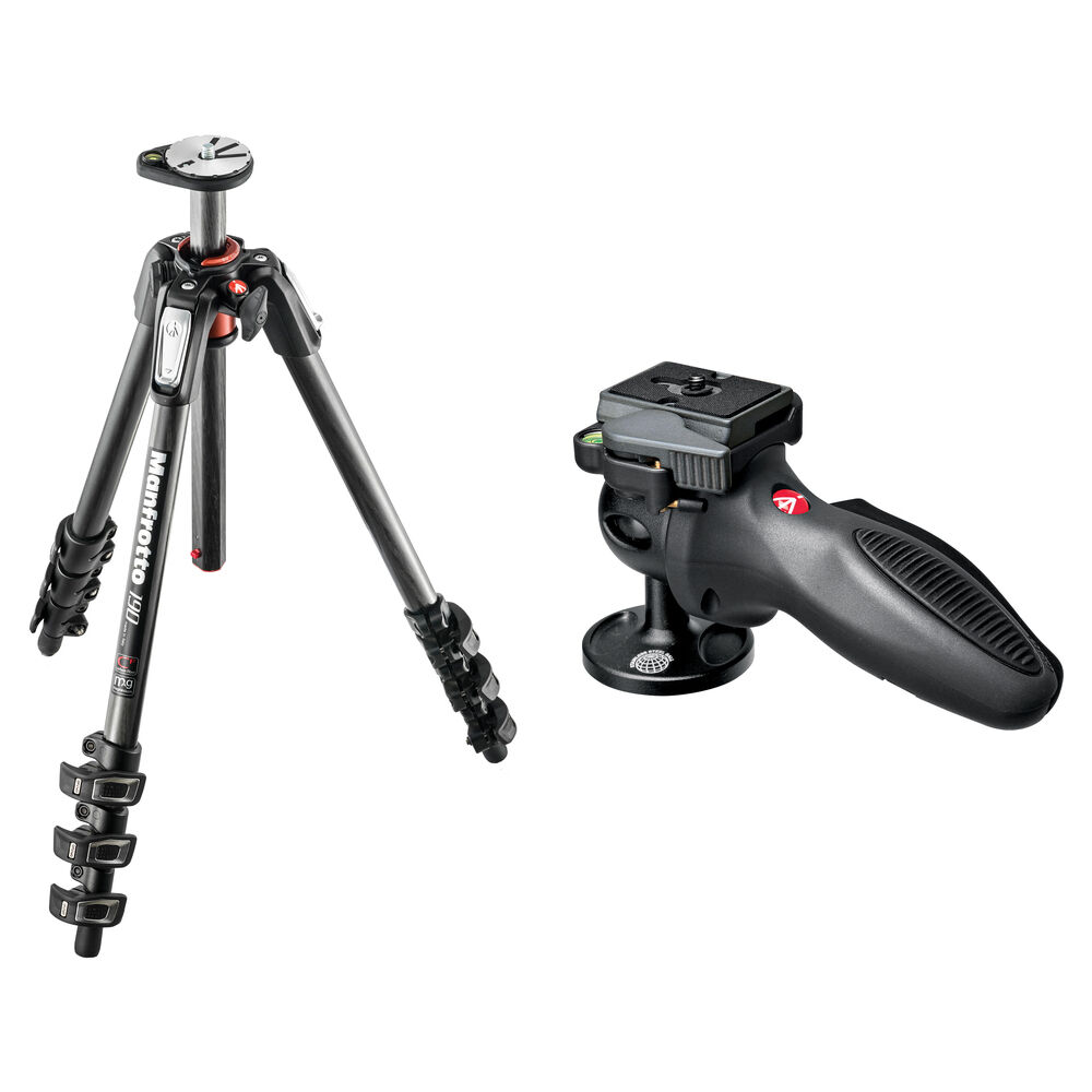 Manfrotto MT190CXPRO4 Carbon Fiber Tripod Kit with 324RC2