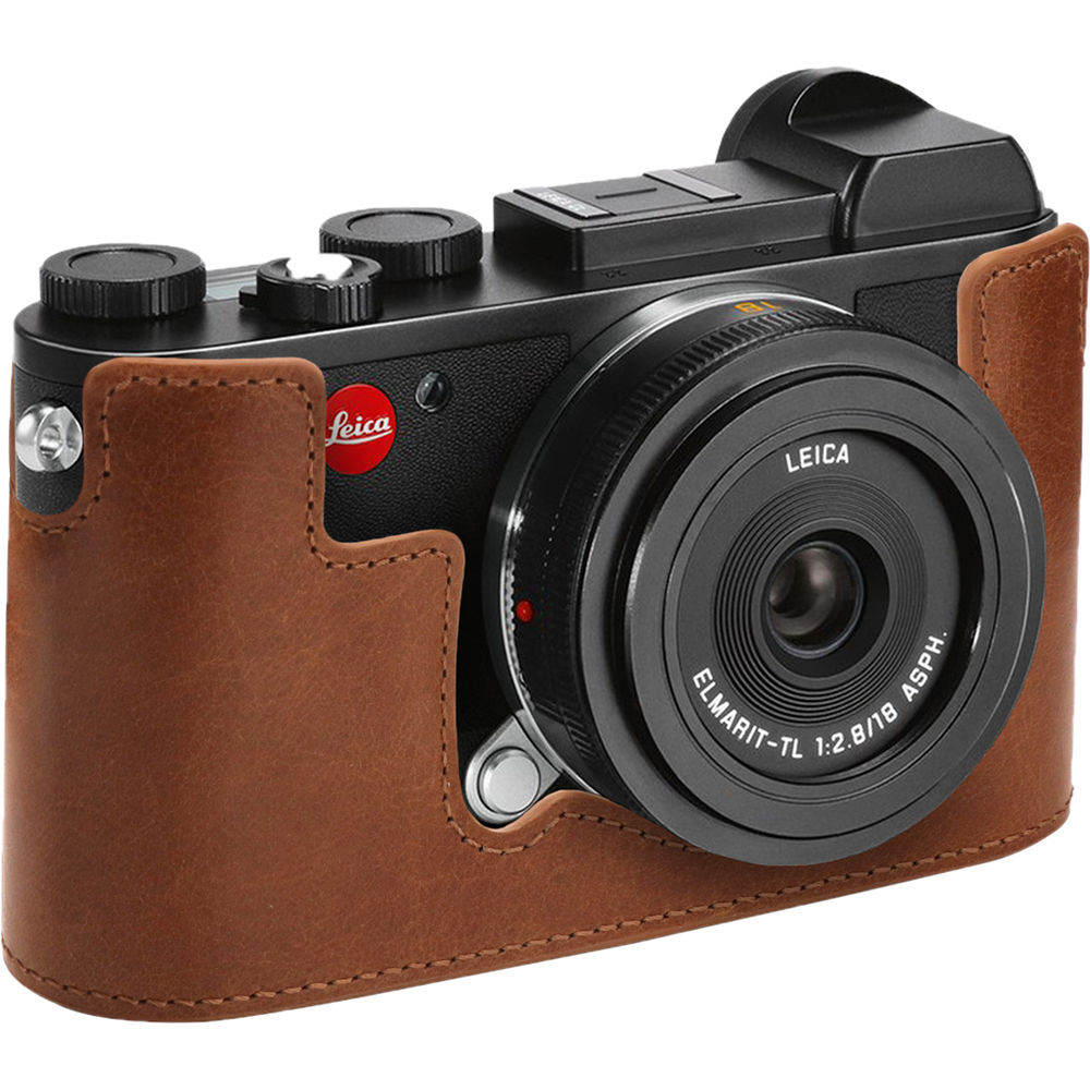 MegaGear Genuine Leather Camera Half Case and Strap MG1458 B&H
