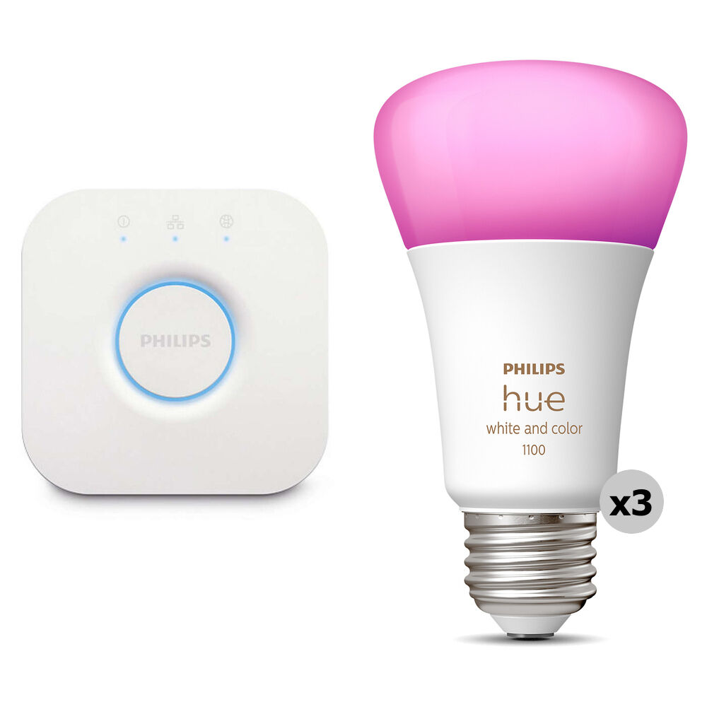 Philips Hue Bridge & A19 Bulb with Bluetooth (White & Color