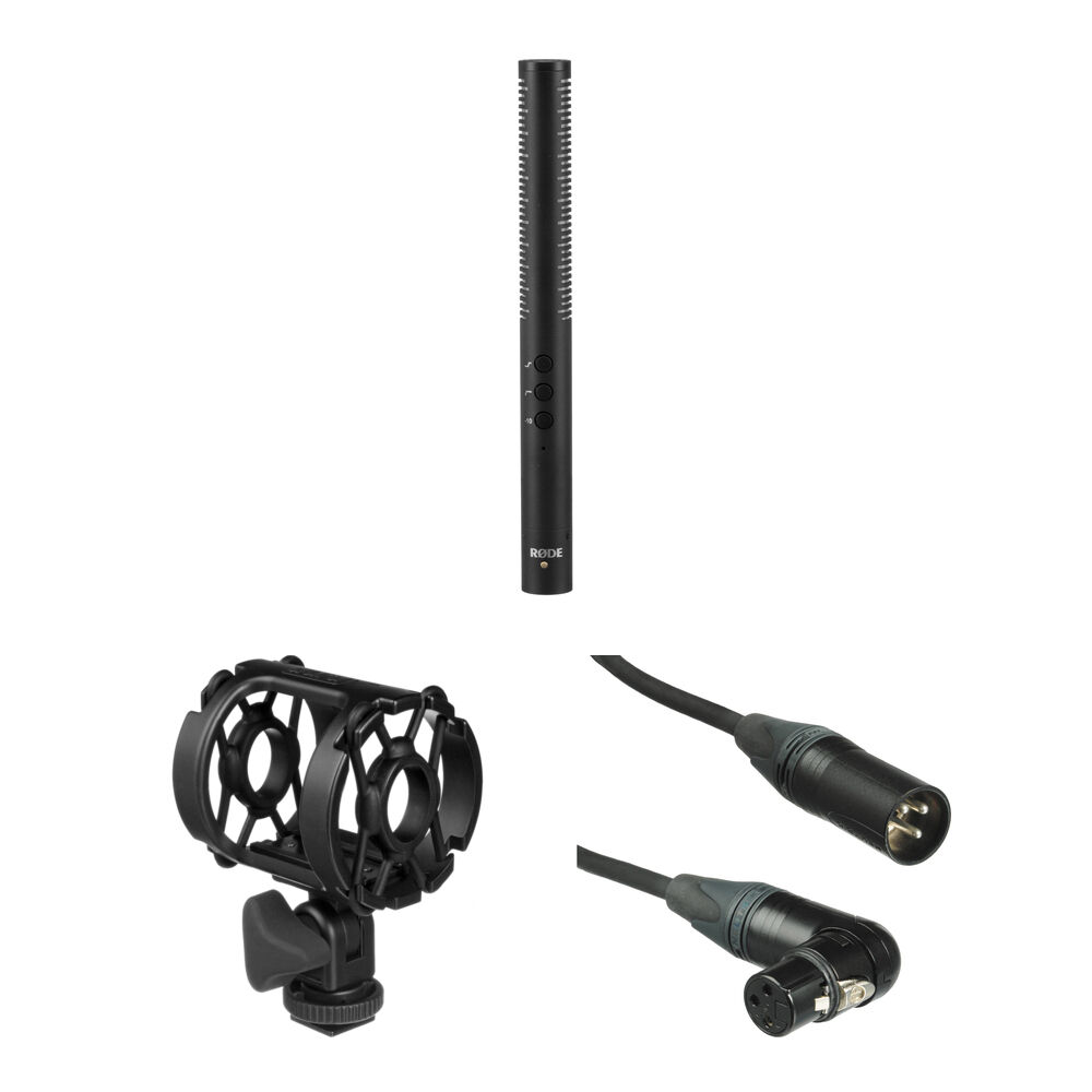 RODE NTG4 Shotgun Microphone Kit with Shockmount and XLR Cable