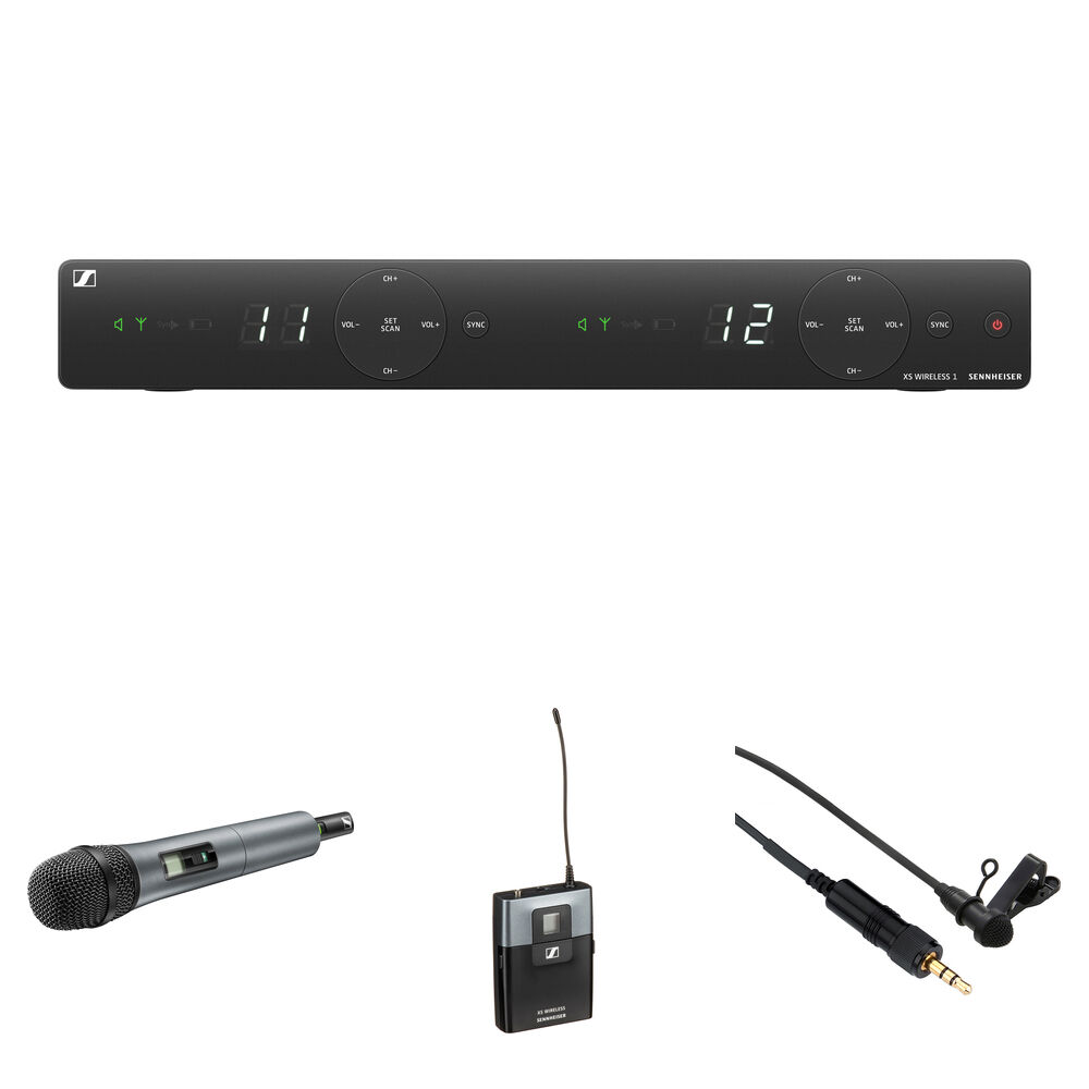Sennheiser XSW 1 DUAL 2-Person Wireless Combo Microphone System