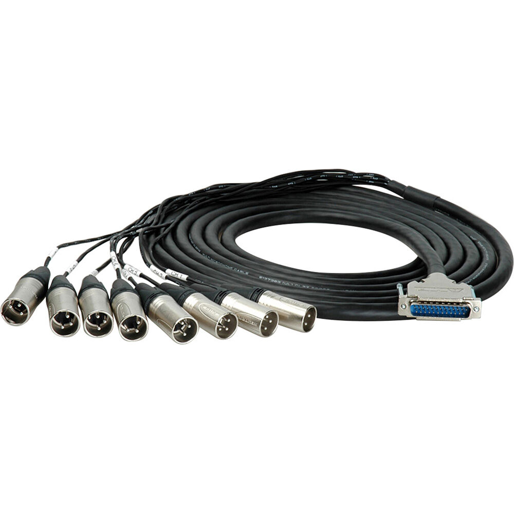 Sescom Analog 25-Pin D-Sub Male to 8 XLR Male Cable 25MA-XM-M25