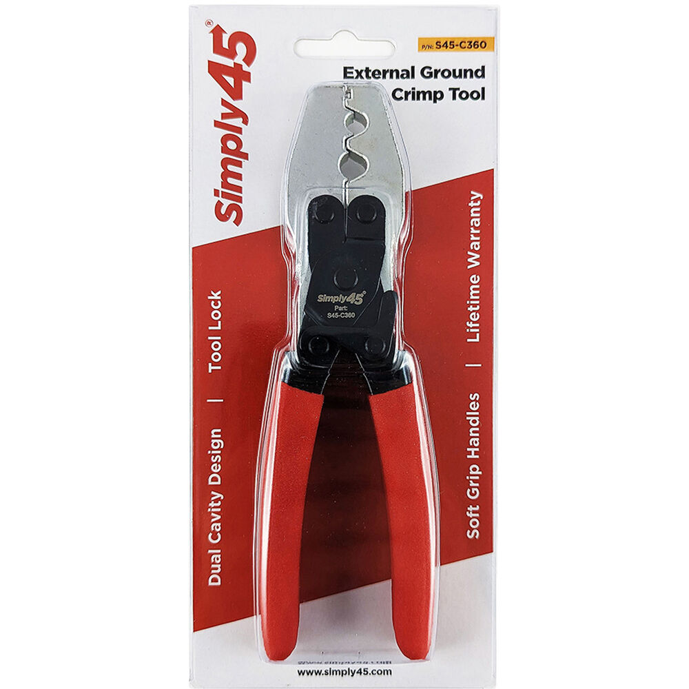 Simply45 S45-C360 External Ground Crimp Tool for Small S45-C360