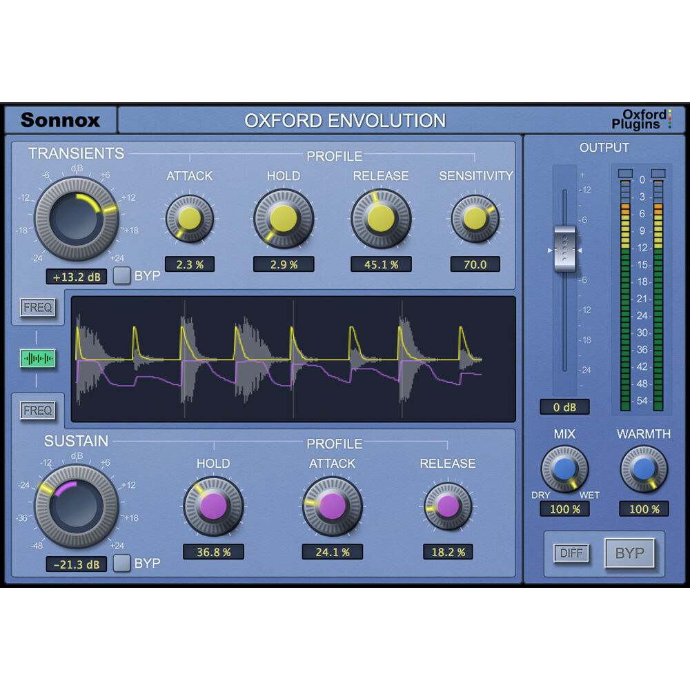 Sonnox Oxford Envolution Envelope-Shaper Audio Plug-In NATENVG5