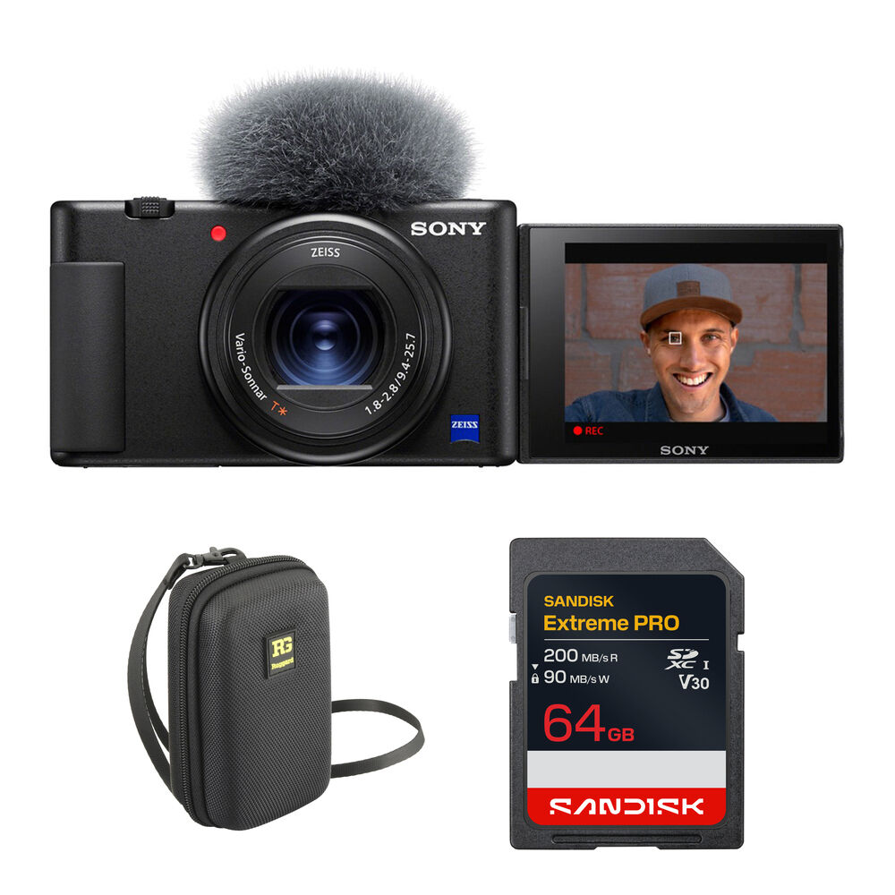 Sony ZV-1 Digital Camera with Accessory Kit (Black) B&H Photo