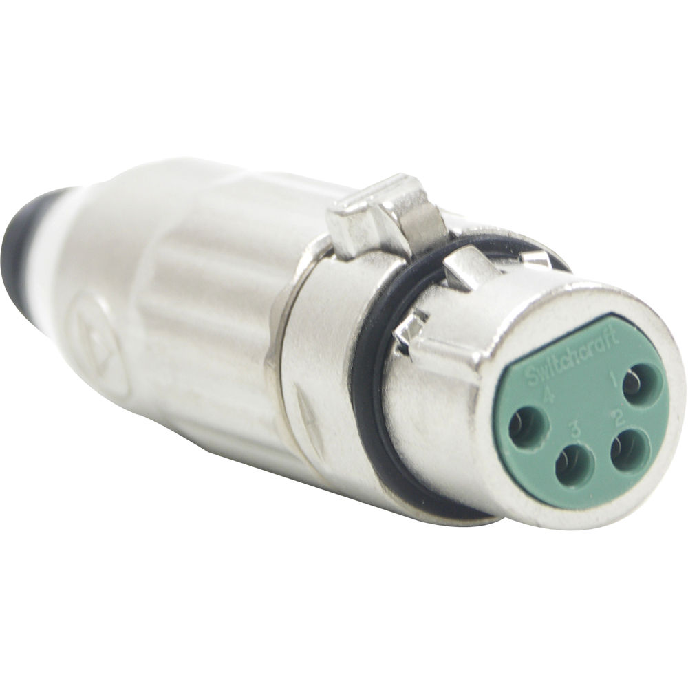 Switchcraft AAA Series 4-Pin XLR Female Cable-Mount AAA4FZPKG