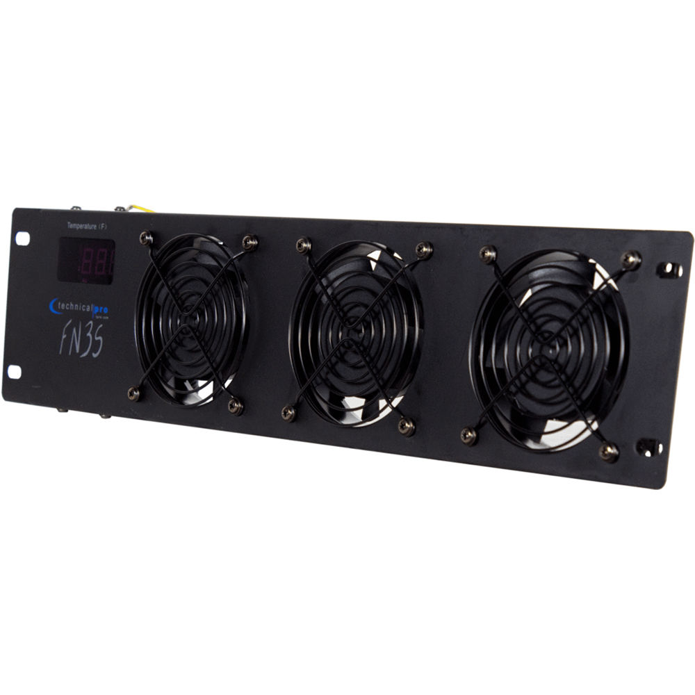 Technical Pro FN3S 3 Fan Rackmount Cooling System FN3S B H Photo technical-pro-fn3s-3-fan-rackmount-cooling-system-fn3s-b-h-photo