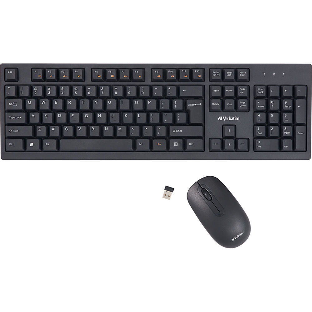 Verbatim Wireless Keyboard and Mouse 70724 B&H Photo Video