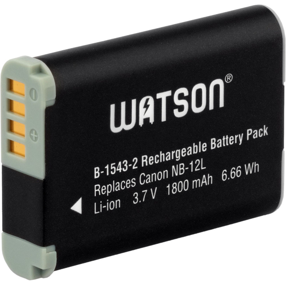 Watson NB-12L Lithium-Ion Battery Pack (3.7V, 1800mAh) B-1543-2