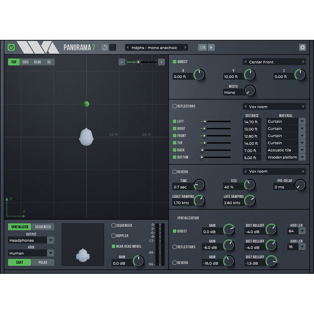 Wave Arts Panorama 7 3D Processor with Room Panning 11-34142 B&H