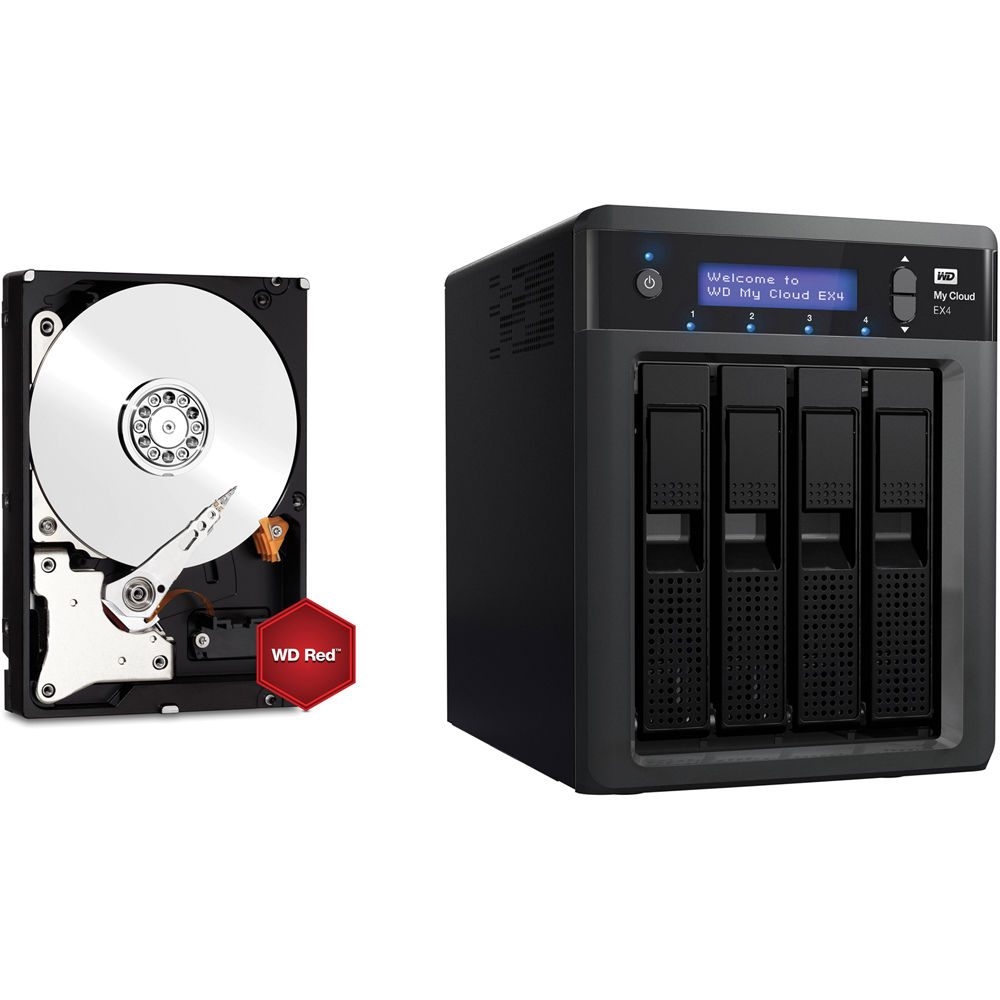 WD 24TB 4 X 6TB My Cloud EX4 Diskless Personal Cloud Storage
