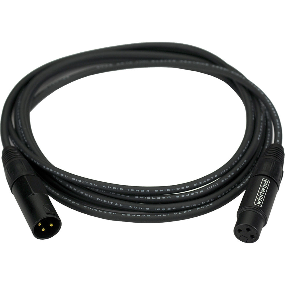Whirlwind W1800F XLR Female to XLR Male AES/EBU Cable DKF25BK