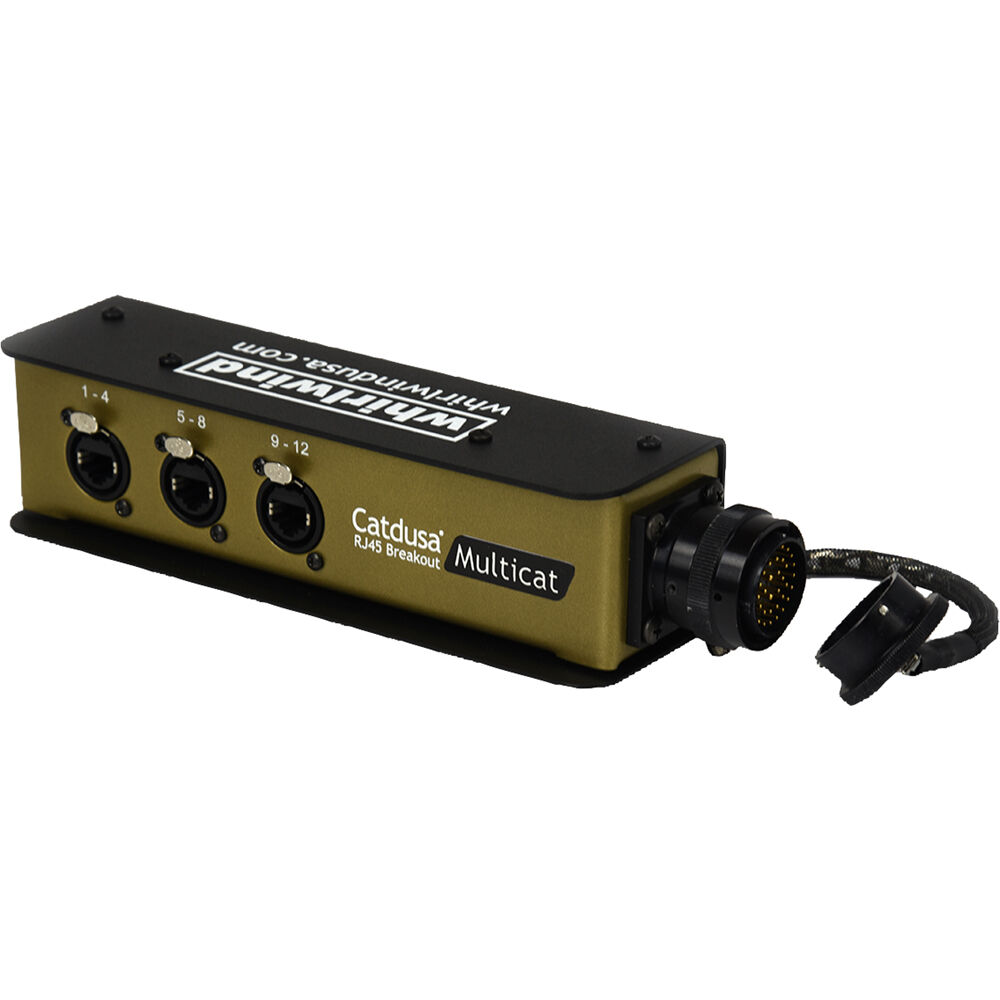 Whirlwind Catdusa - Stage Box, 12-Channel , 3-Cat5E MULTICAT B&H