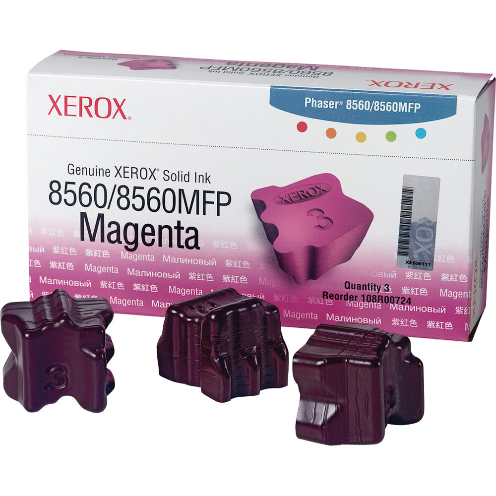 Xerox Magenta Solid Ink for Phaser 8560 & 8560MFP 108R00724 B&H