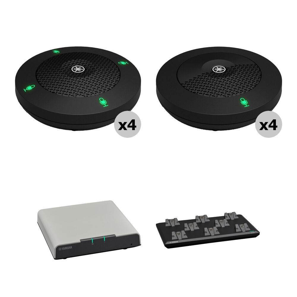 Yamaha ADECIA 8-Channel DECT Wireless Boundary Microphone Kit