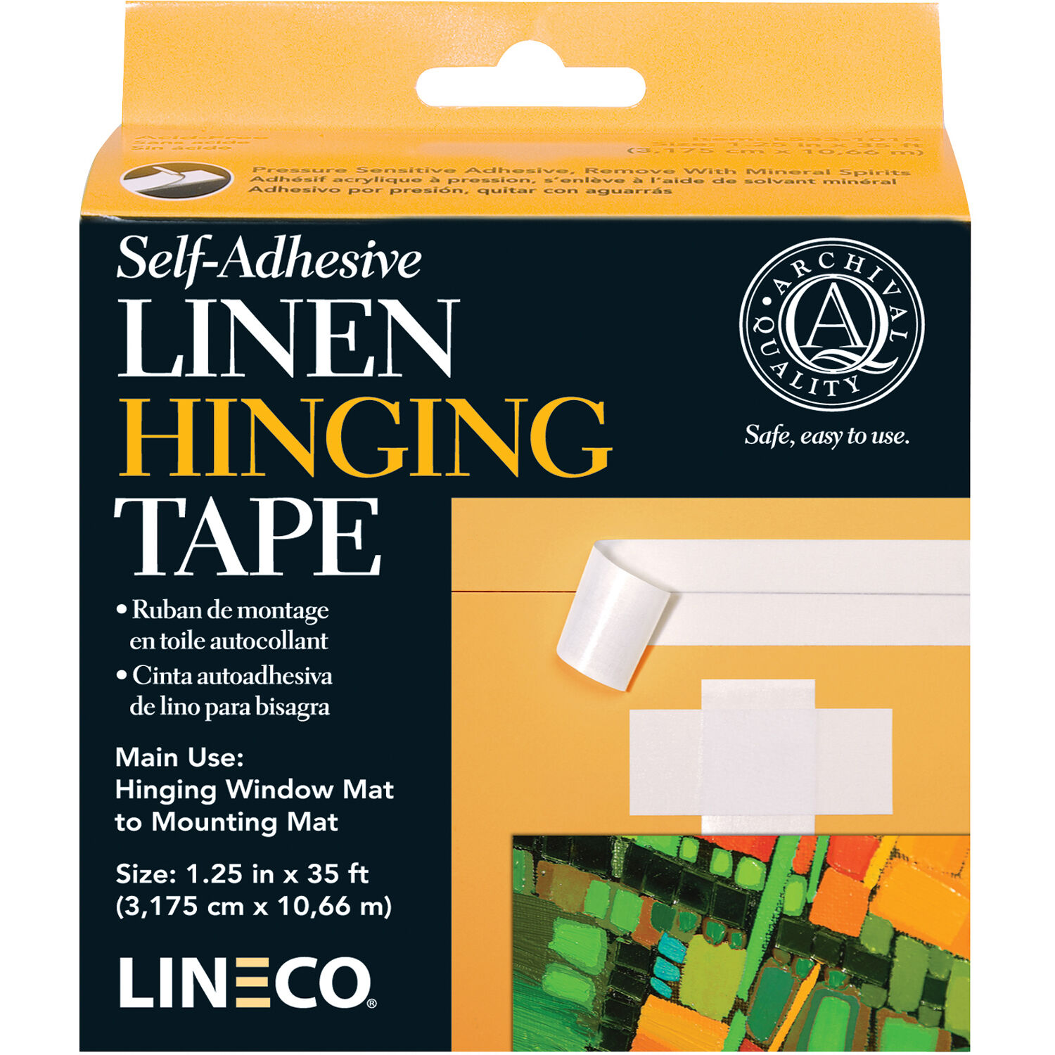 Lineco Self-Adhesive Linen Hinging Tape L533-1015 B&H Photo Video