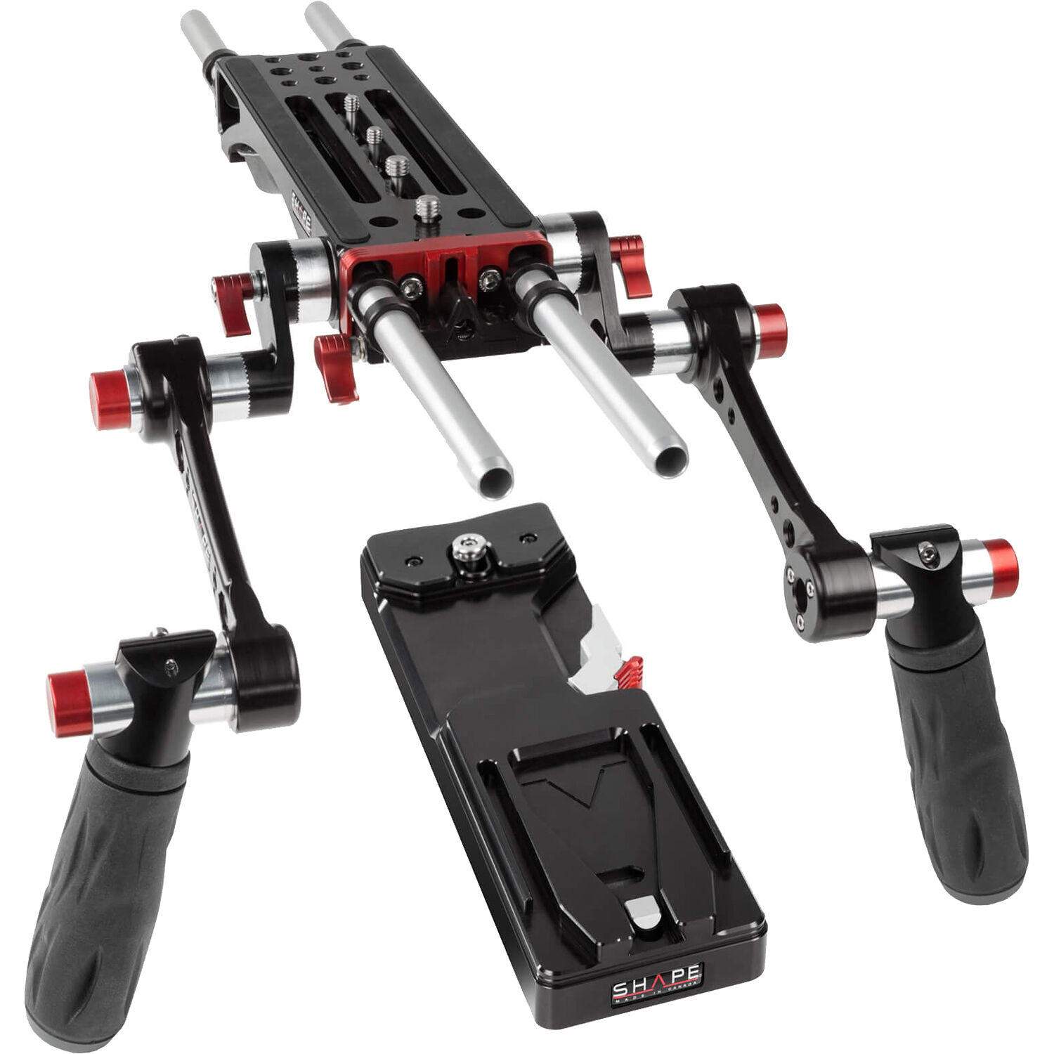 SHAPE BP7000 V-Lock Quick Release Baseplate Kit BP7000 B&H Photo