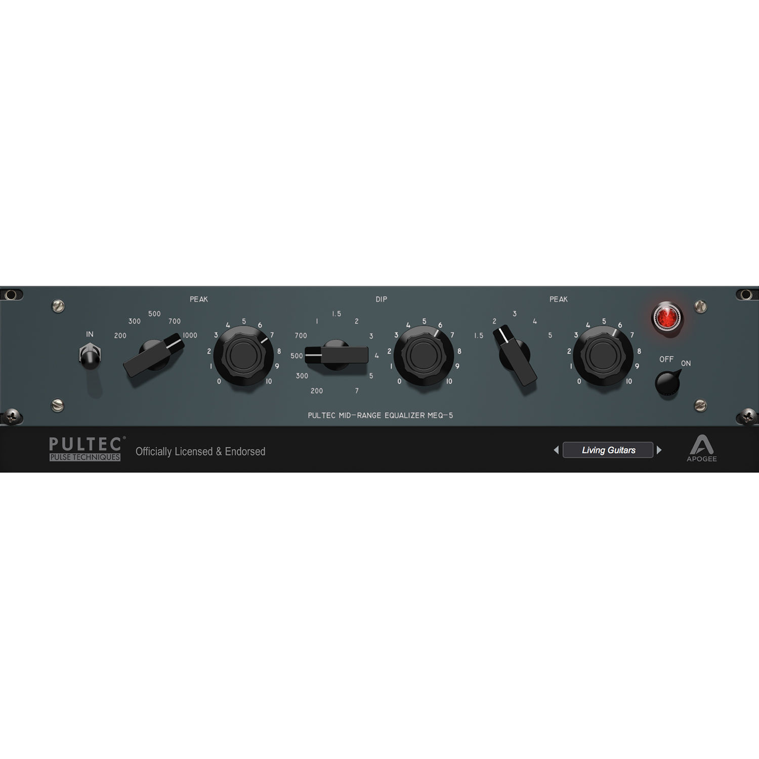 Apogee Electronics MEQ-5 FX Rack Pultec Midrange FXMEQ5RETAILV1