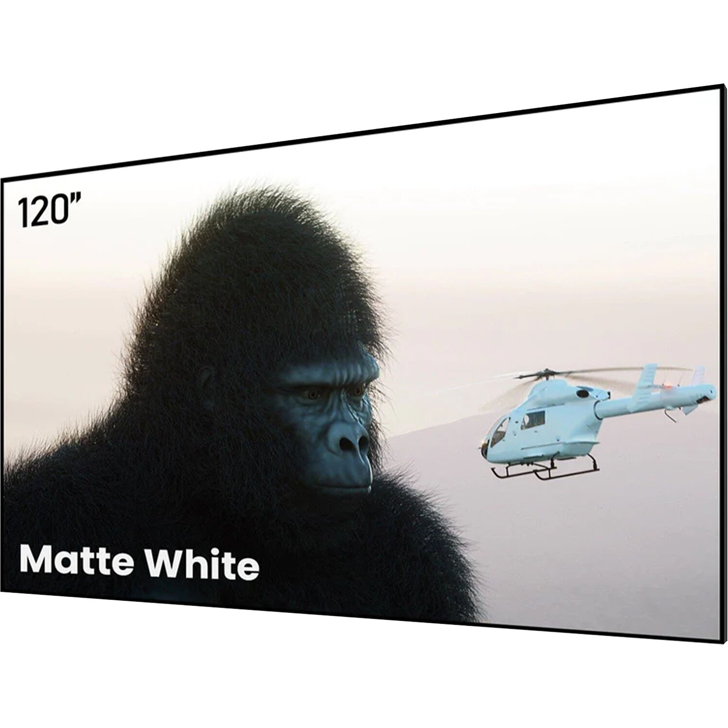 AWOL Vision MW-120 Matte White 60.0 x 105.4" Fixed Frame MW-120