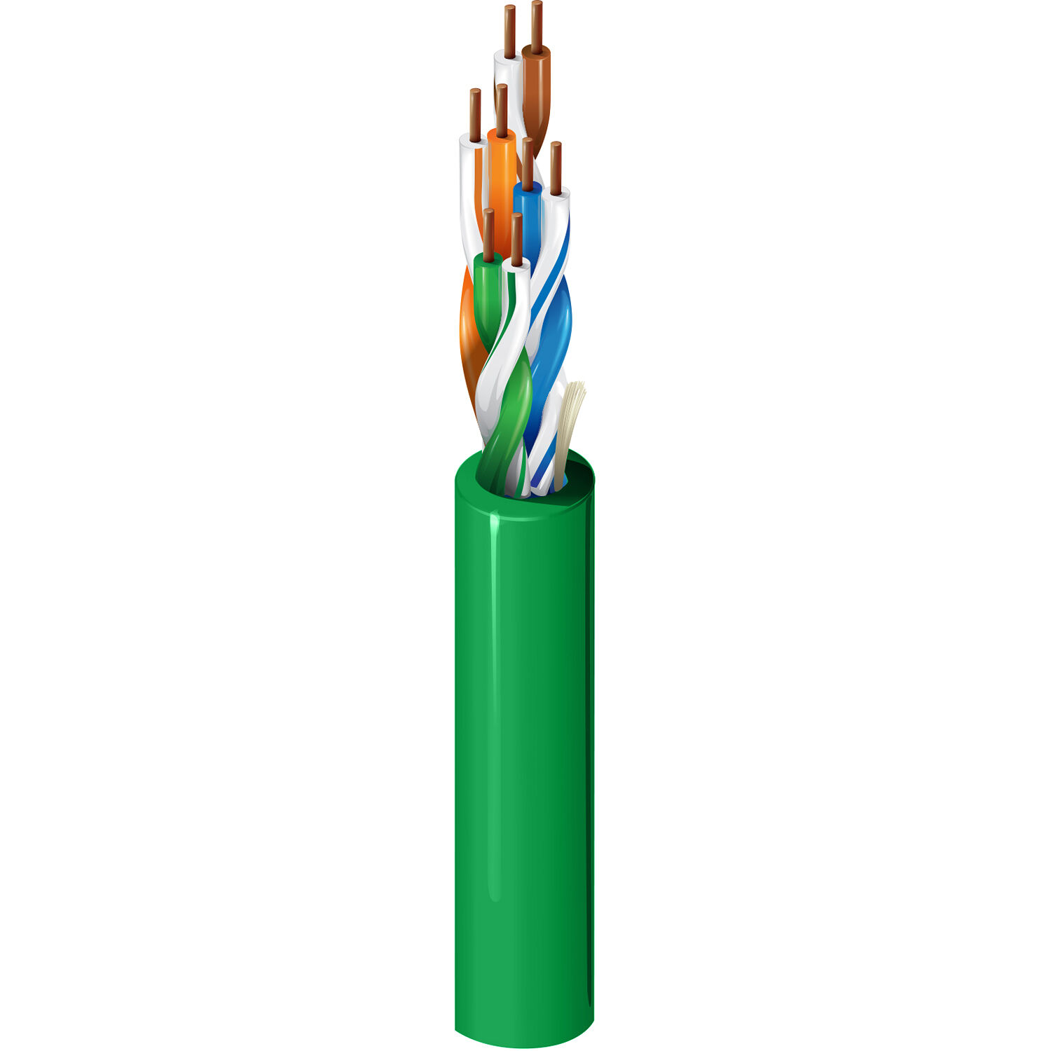 Belden 1585A 4-Pair 24 AWG Cat 5e U/UTP Plenum-CMP 1585A-1000-GR