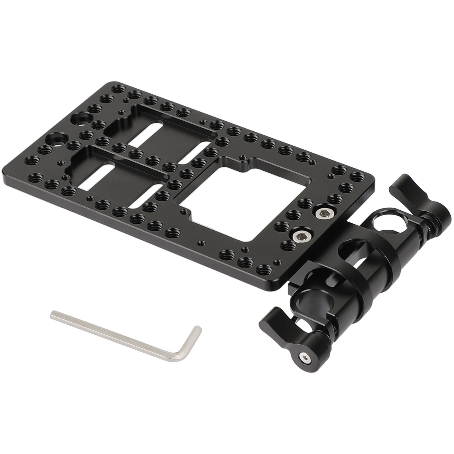 CAMVATE Back Plate with Rotating 15mm Rod Clamp for IDX C2691