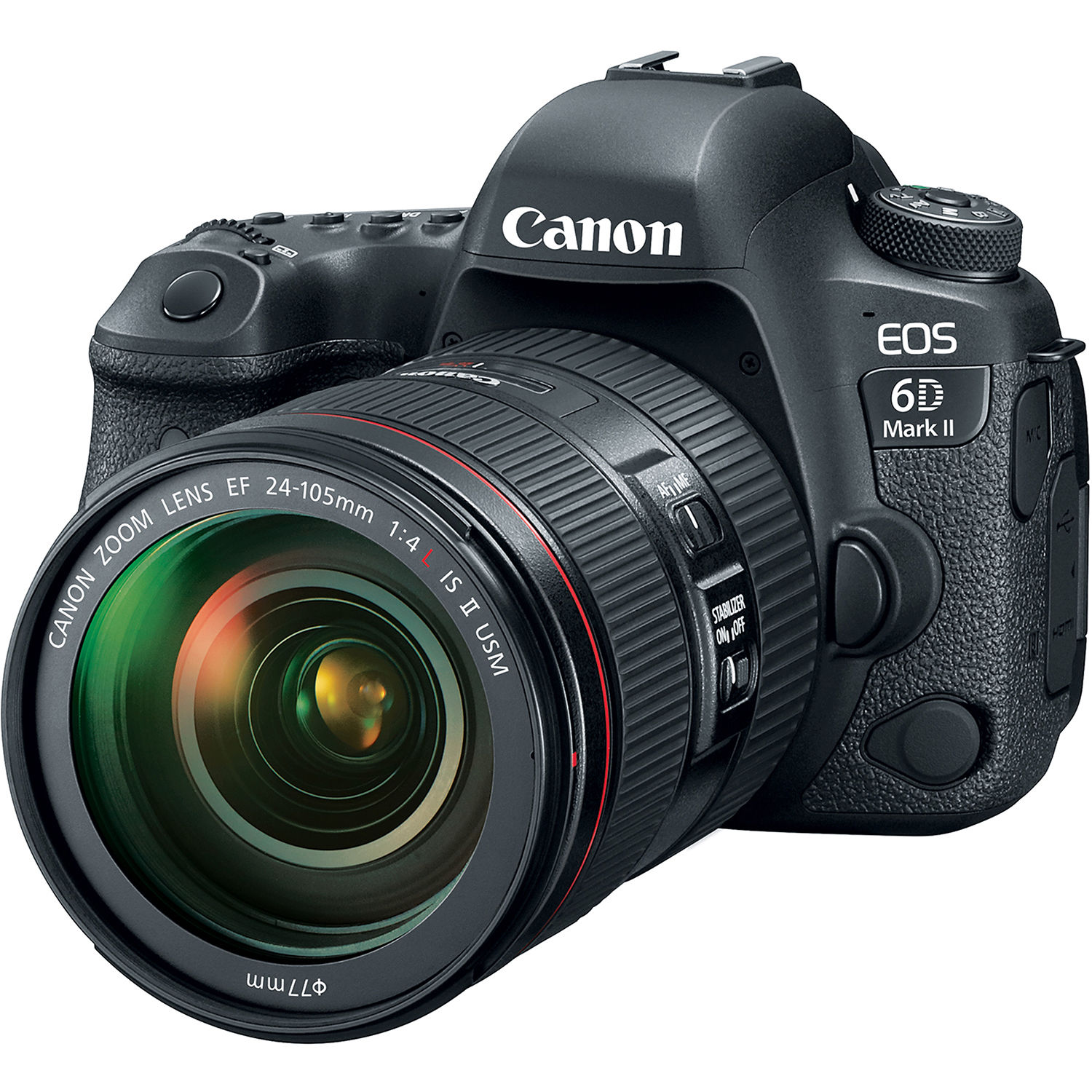 Canon EOS 6D Mark II DSLR Camera With 24 105mm F 4L II 1897C009 Canon EOS 6D Mark II DSLR Camera With 24 105mm F 4L II 1897C009