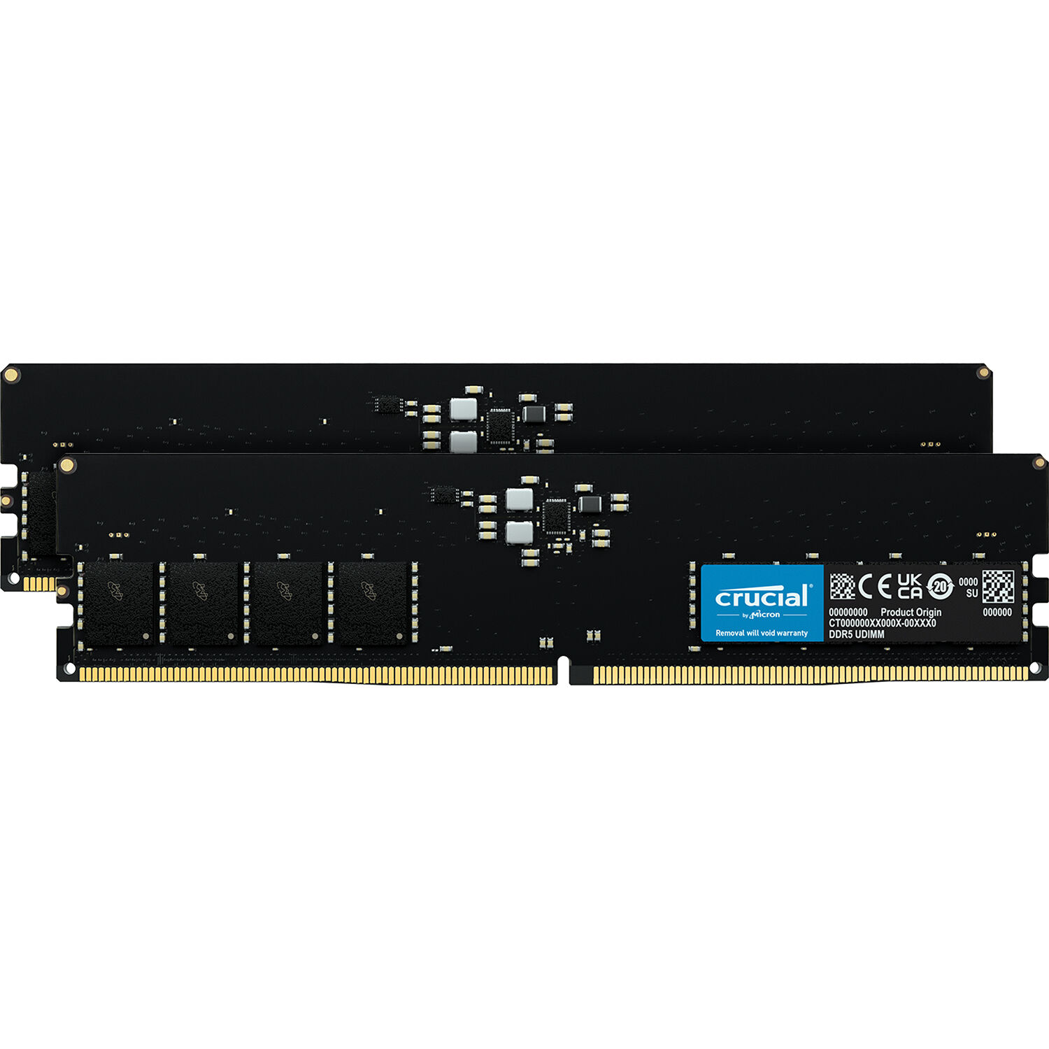 Crucial 32GB DDR5 4800 MHz UDIMM Memory Kit CT2K16G48C40U5 B H