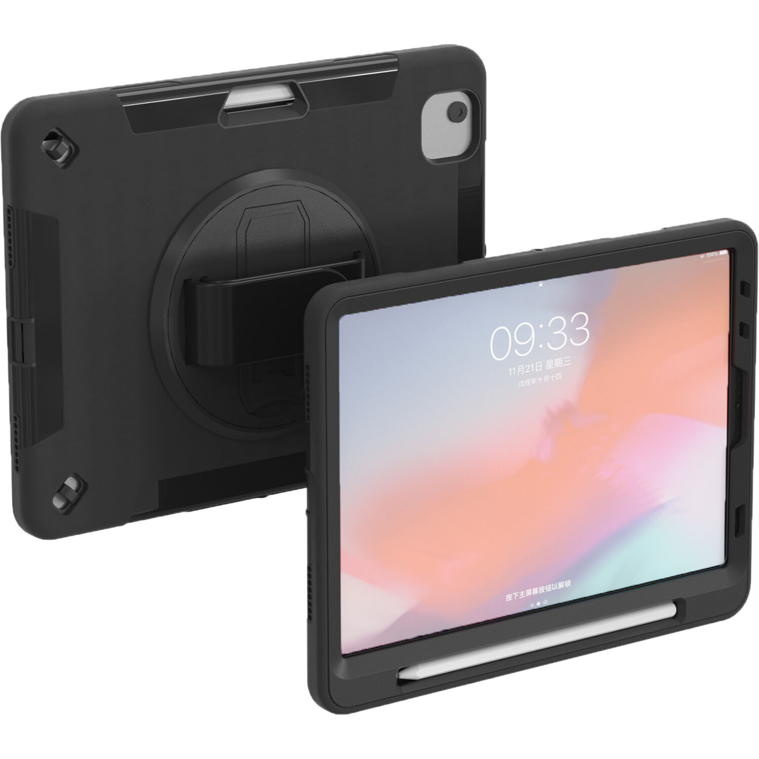 CTA Digital Protective Case with Kickstand for iPad PAD-PCGK11