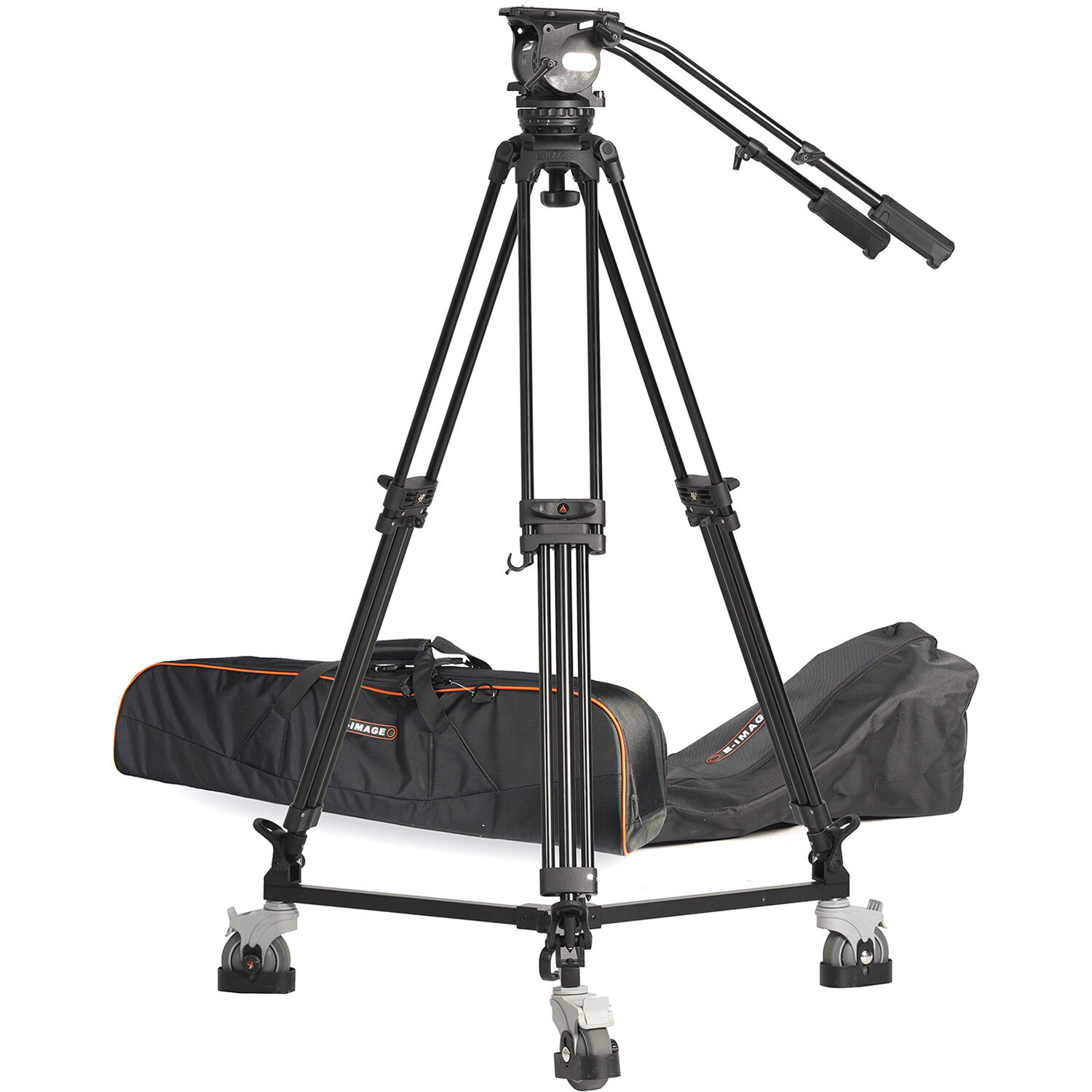 E-Image GH25 Video Head & GA102 2-Stage Aluminum Tripod