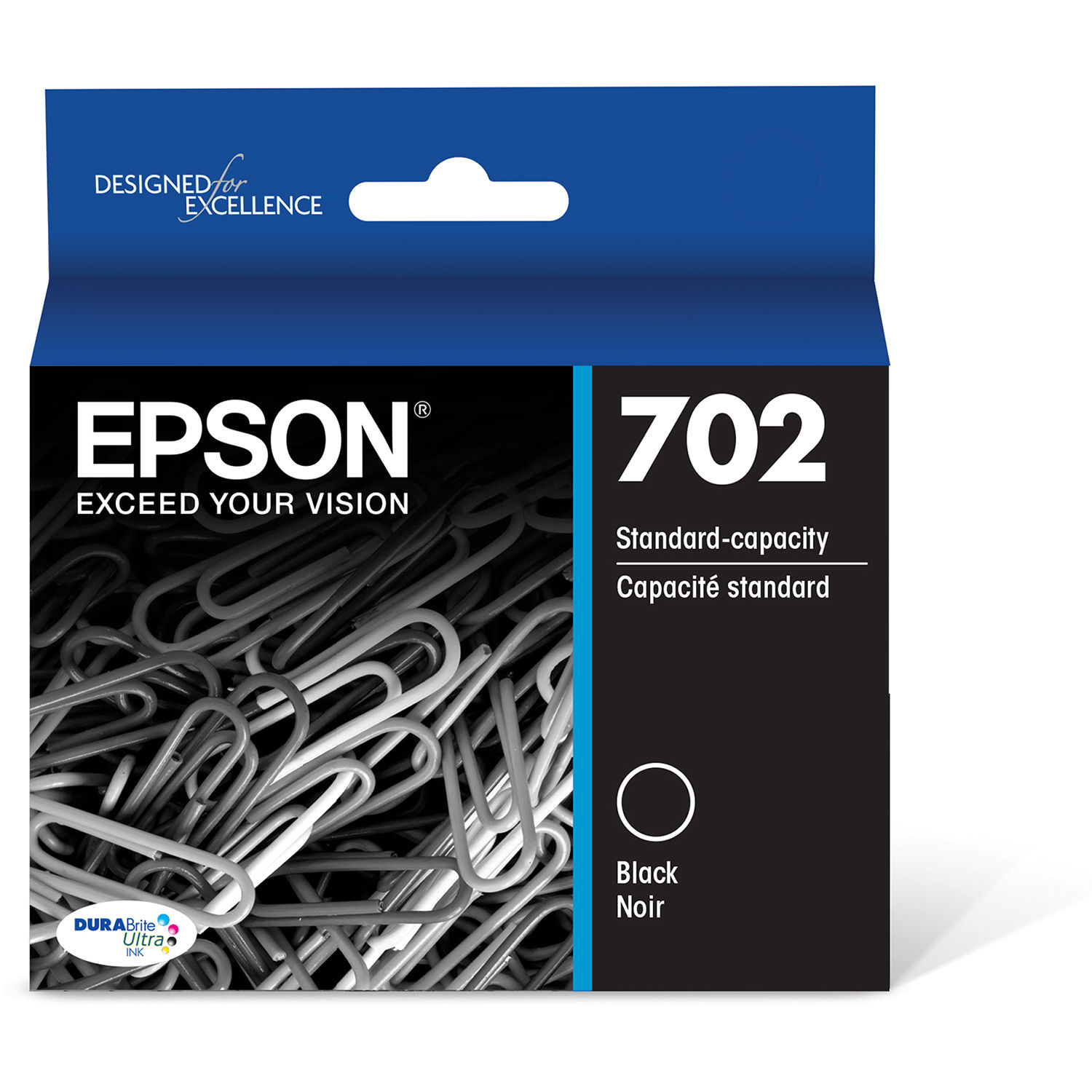 Epson 702 Black DURABrite Ultra Standard-Capacity Ink T702120-S