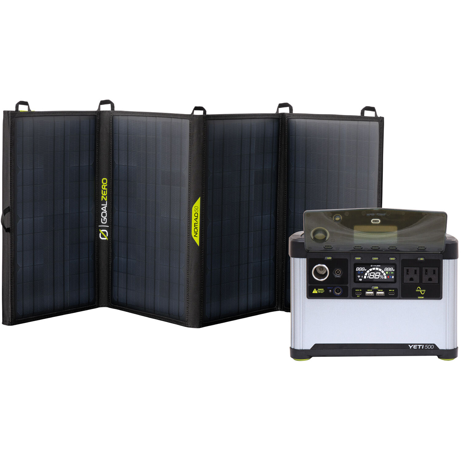 GOAL ZERO Yeti 500 Portable Power Station with Nomad 50 44577